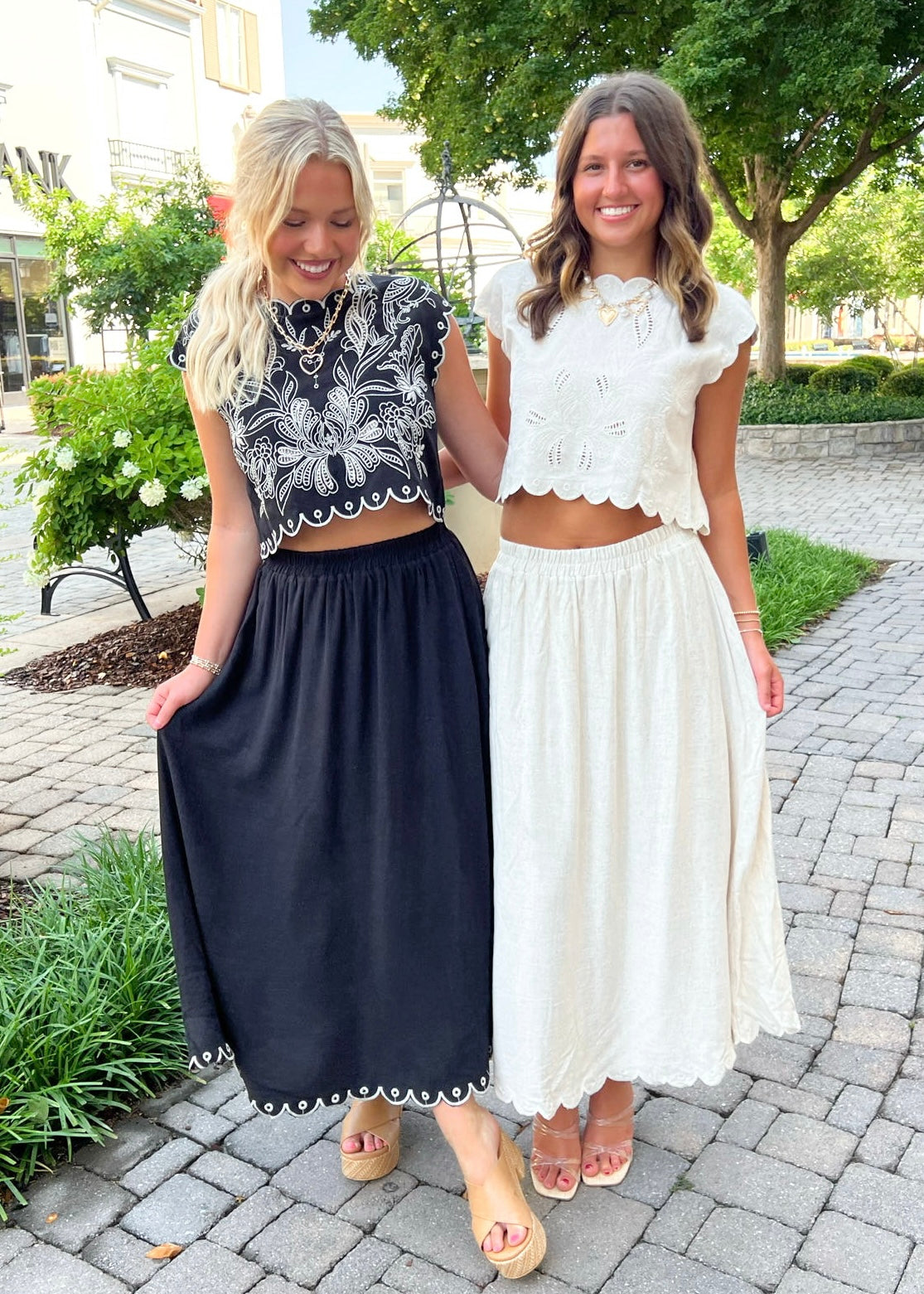 Embroidered Linen Set – Rich Broke Boutique